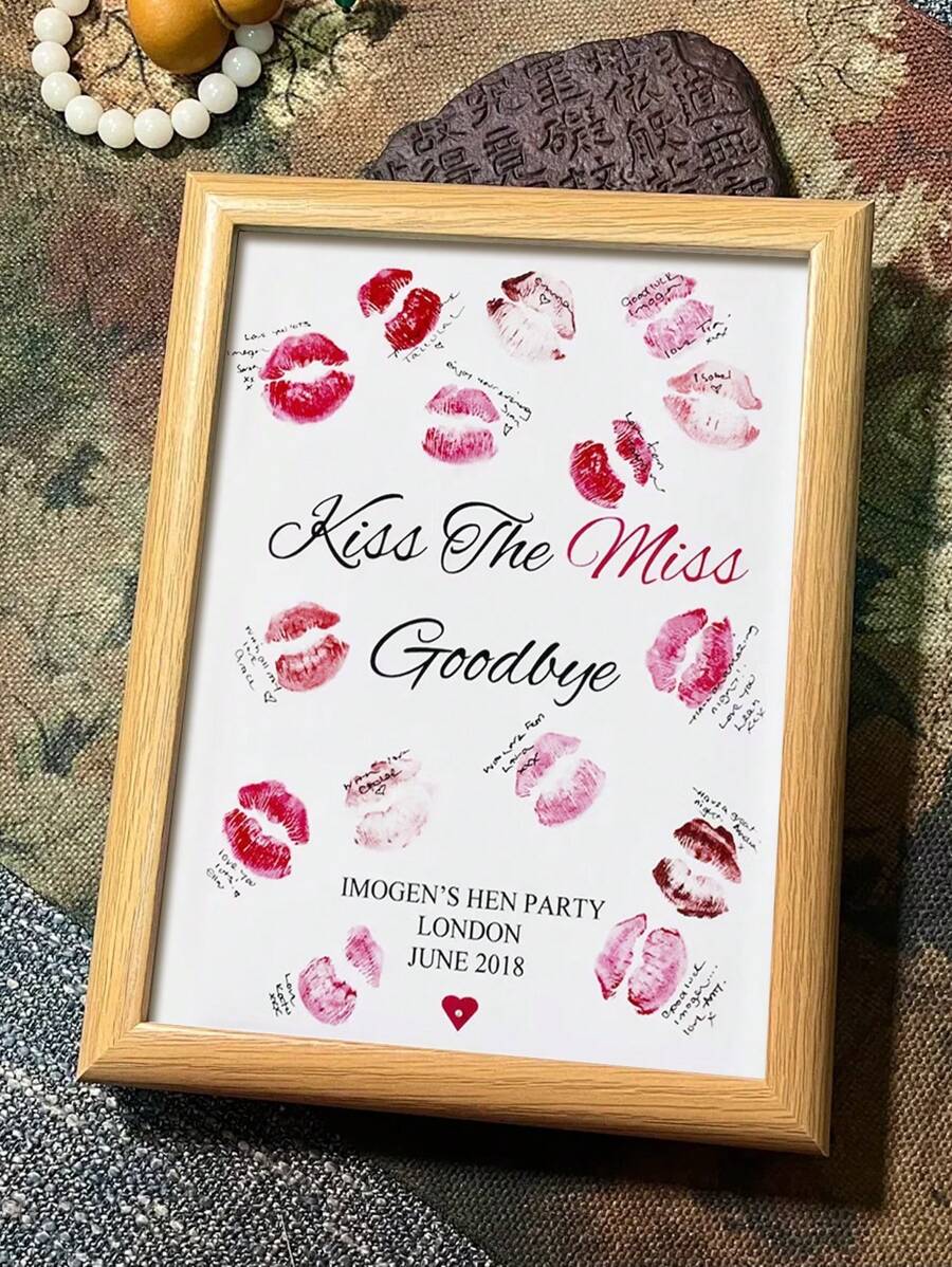 Kiss The Miss Goodbye, Hen Do Keepsake, Hens Night Supplies, Hens Night ...