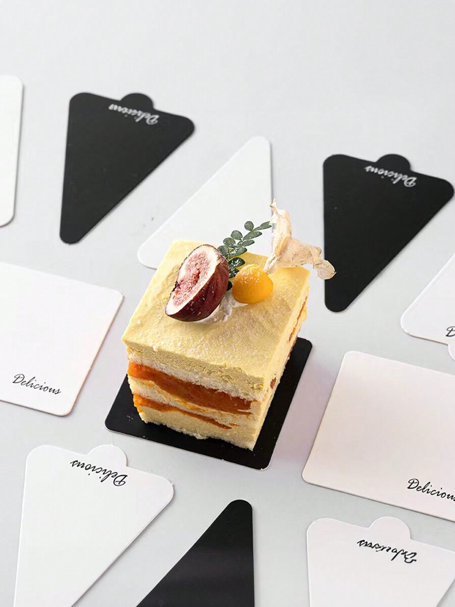 18pcs Cake Slicing Triangle Base Thick Cardboard Baking Packaging For ...