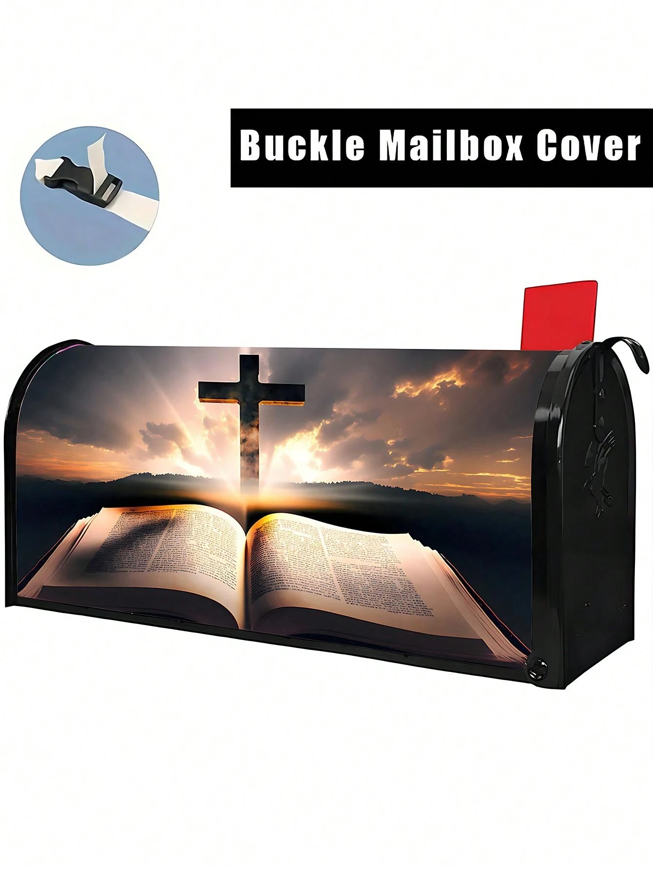 1pc, Bible Themed Mailbox Cover, Holylight Praying Mailwrap Farmhouse ...