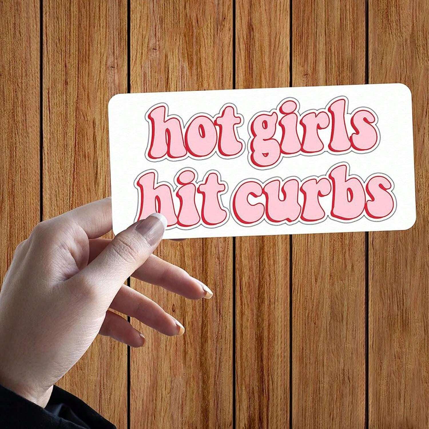 Funny Bumper Stickers Vinyl Waterproof Pink Cut Bumper Stickers For Car ...