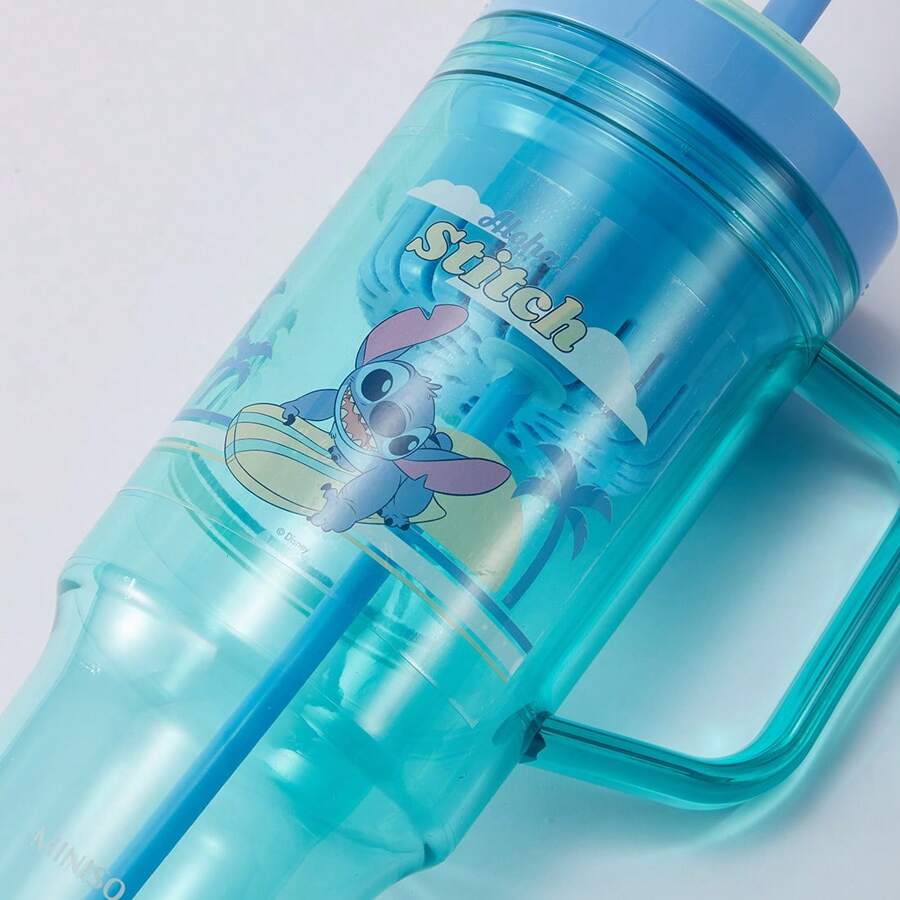 Miniso Disney Lilo & Stitch Collection Plastic Tumbler With Straw ...