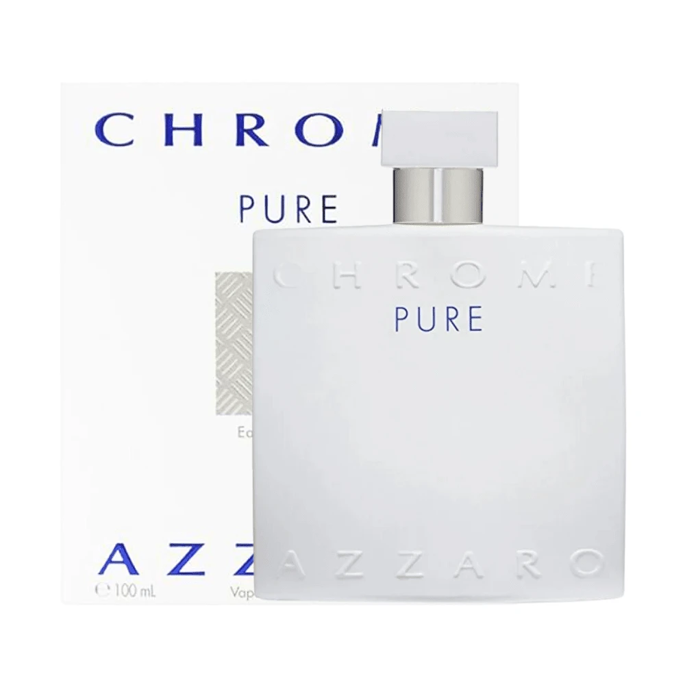 Azzaro Chrome Pure 3.4oz EDT By Azzaro Cologne For Men 100mL Eau De ...