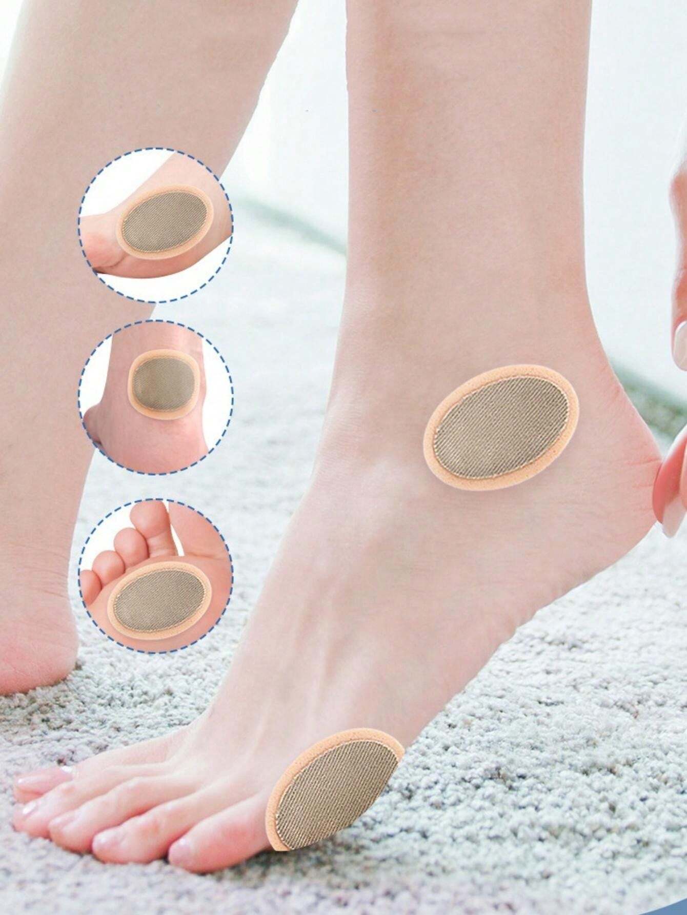 1/2/3 Pairs Latex Oval-Shaped Corn Plaster For Foot Callus, Blisters ...