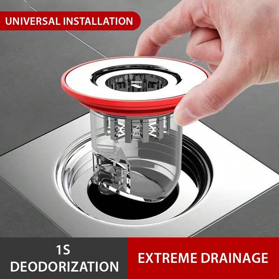 1pc Bathroom Floor Drain Transparent Anti-Odor Core Sewer Anti-Odor ...