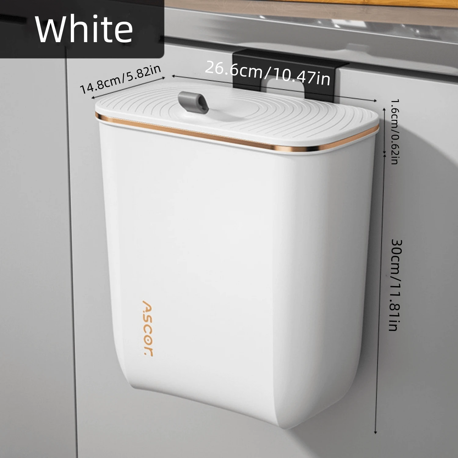 1PC Ceiling Trash Cans, Kitchen Compost Bins With Lids Under The Sink ...