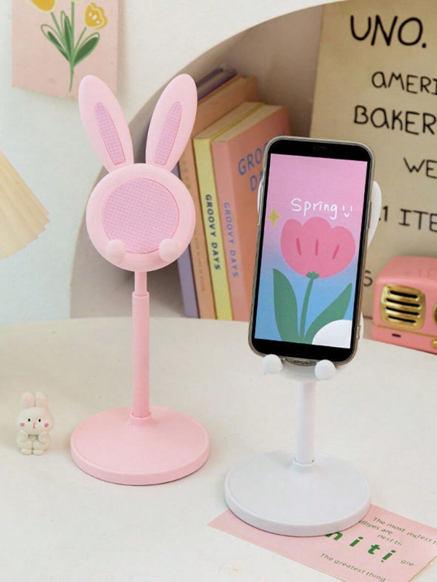 Cute Cartoon Rabbit Phone Holder - Adjustable Slouchy Bracket For ...