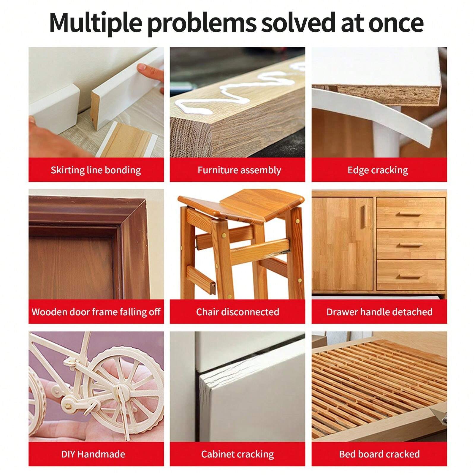 1pc Wood Glue For Adhesion Of Solid Wood Materials, Suitable For ...