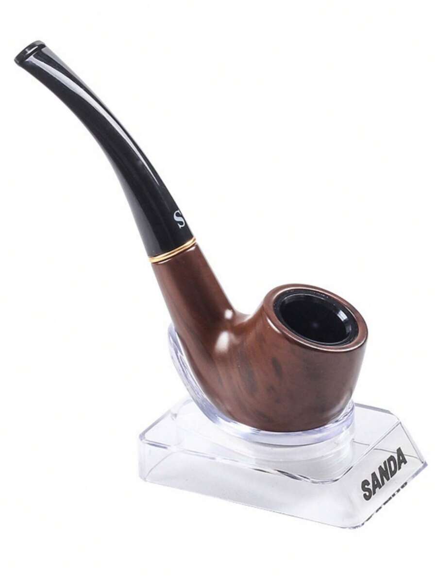 Classic Wood Resin Pipe Chimney Filter Smoking Pipes Tobacco Pipe ...