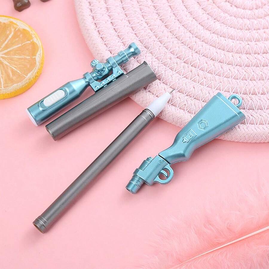 1pc Illuminated Neutral Pen, Sniper Rifle Shaped Water-Based Ballpoint ...