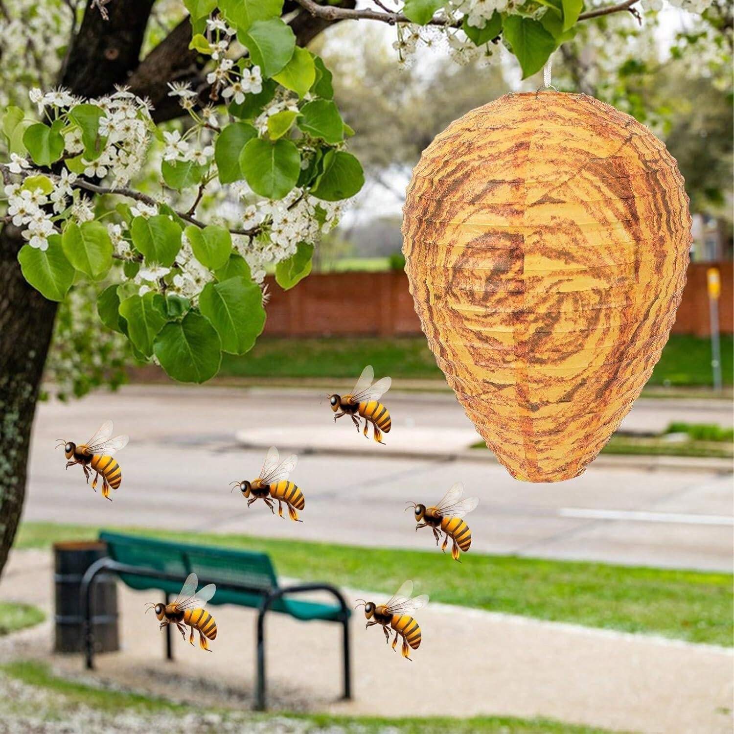 Paper Wasp Nest Bait Hanging Wasp Deterrent Yellow Jacket | SHEIN EUR