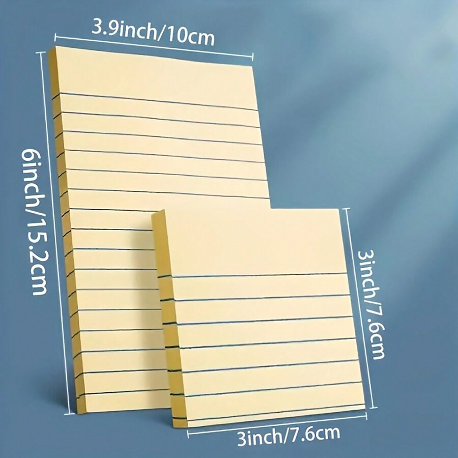 100/200sheets Line Sticky Notes 4 Colors Portable Student Note Marker ...