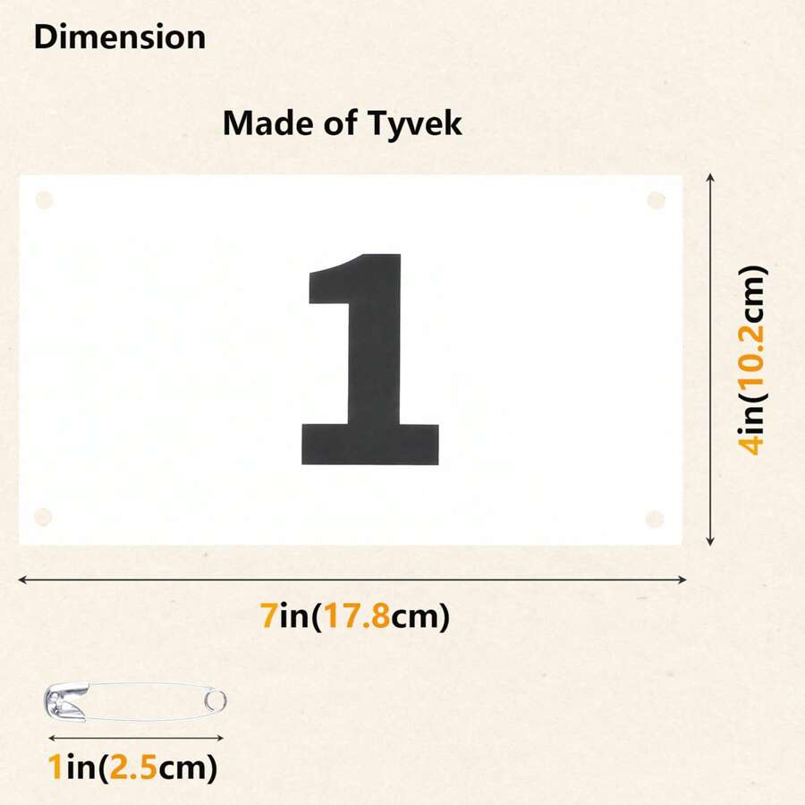 Race Bibs Running Numbers Waterproof Runners Race Numbers For Marathon ...