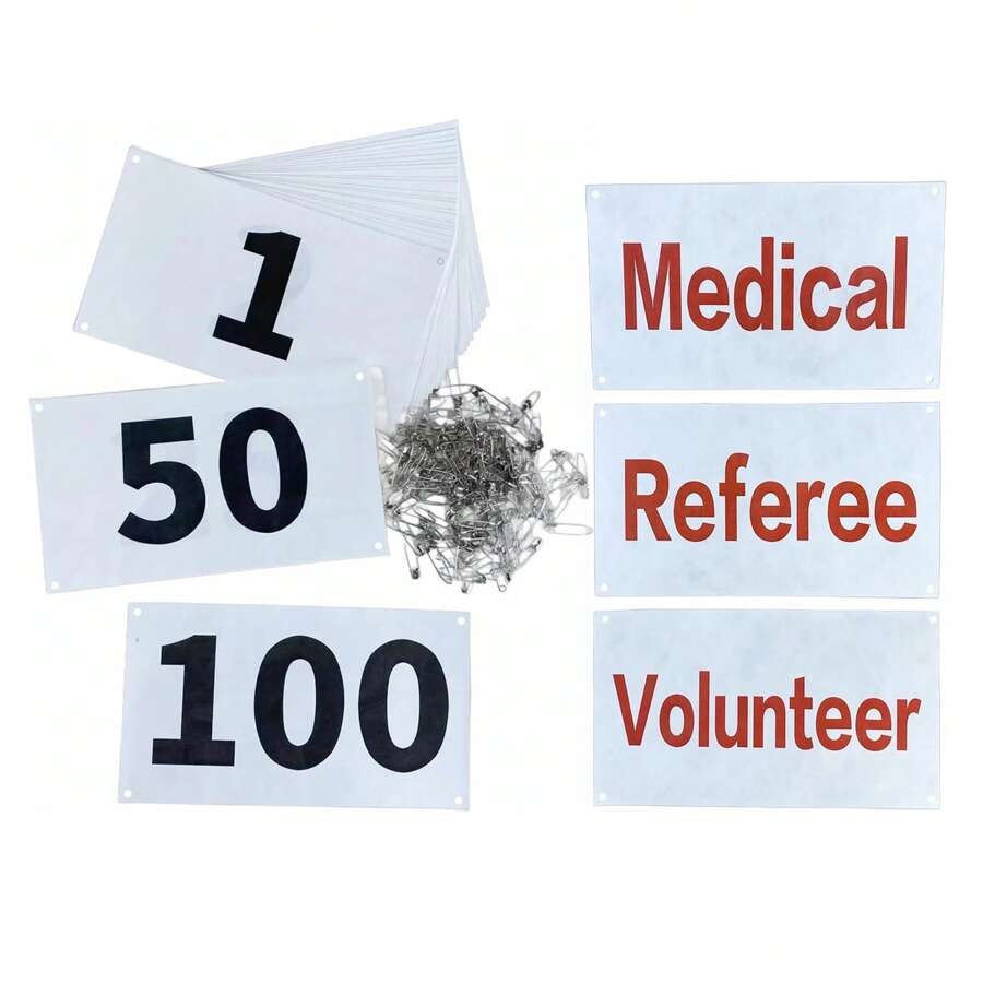 Race Bibs Running Numbers Waterproof Runners Race Numbers For Marathon ...