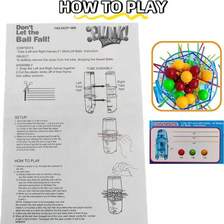 KerPlunk Family Game, Family Game For Teens & Adults With Simple Rules ...