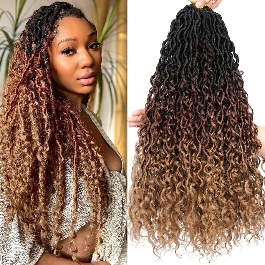 Goddess Locs Crochet Hair Faux Locs Crochet Hair For Women Pre Looped ...