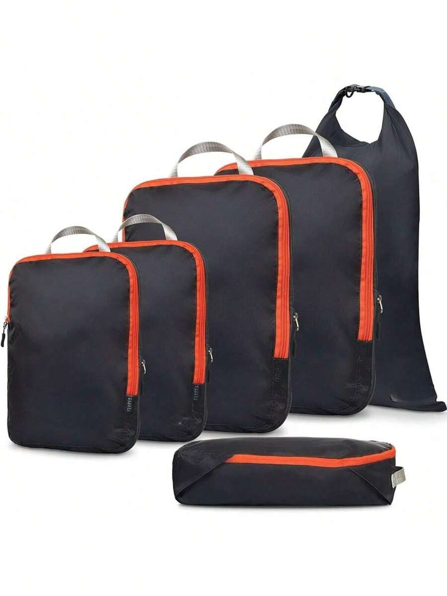 Compression Packing Cubes For Travel Luggage And Backpack Organizer ...