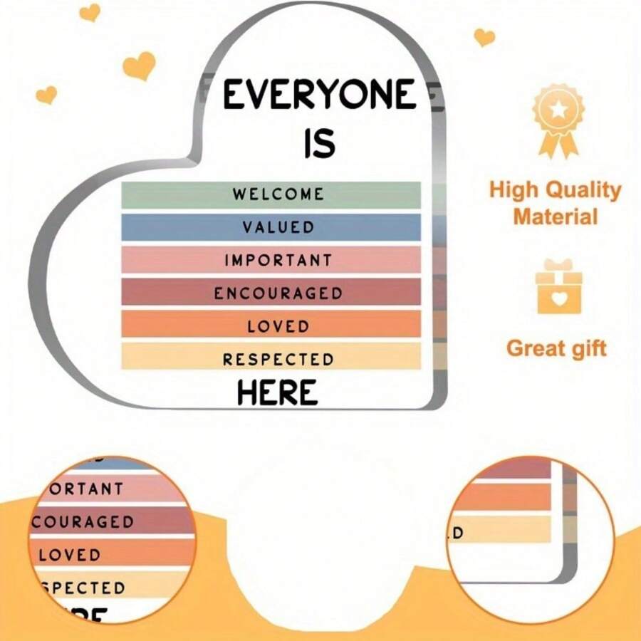 Positive Affirmation Acrylic Sign, Gift For Mental Health Awareness ...