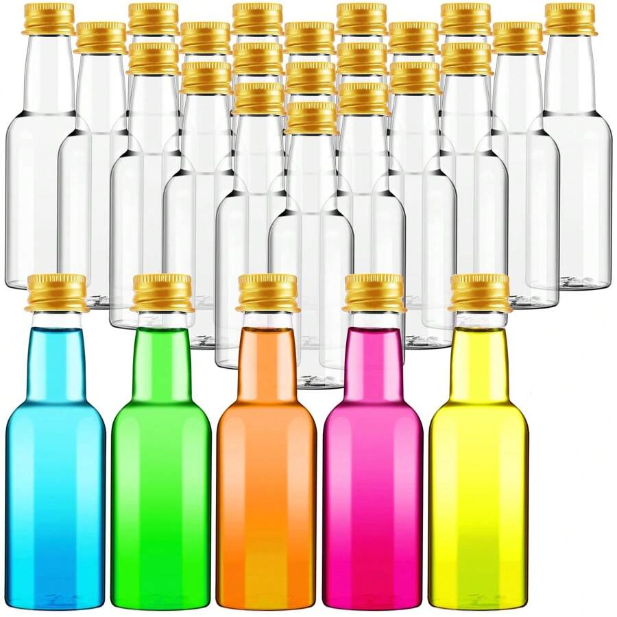 6 Packs Mini Liquor Bottles, 1.7oz/50ml Mini Wine Bottles, Empty Shot ...