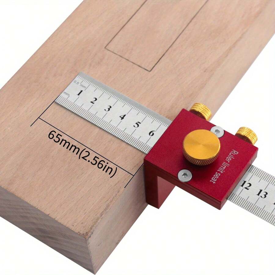 Woodworking Scriber - Steel Ruler Scribing Positioning Block ...
