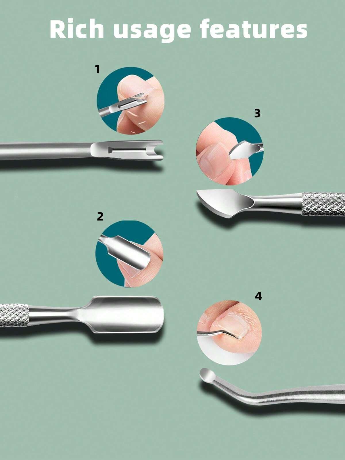 Professional Nail Care Tool Set - Painless Ingrown Toenail Lifter ...