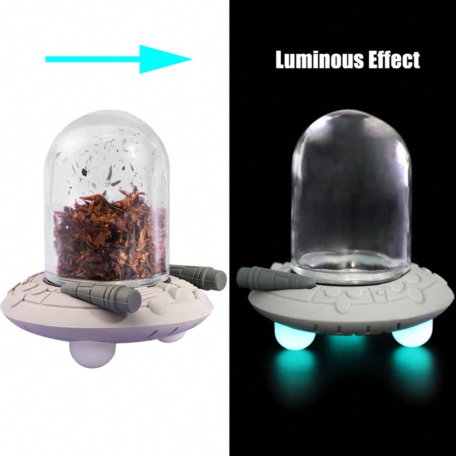 AREWTEC Stash Jar Smell Proof Container (3 Oz) Luminous Silicone Base ...