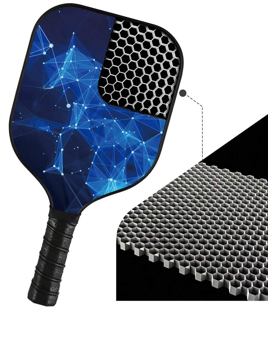 Pickleball Paddles, Raw Carbon Fiber Pickleball Paddle With 13mm Shark ...