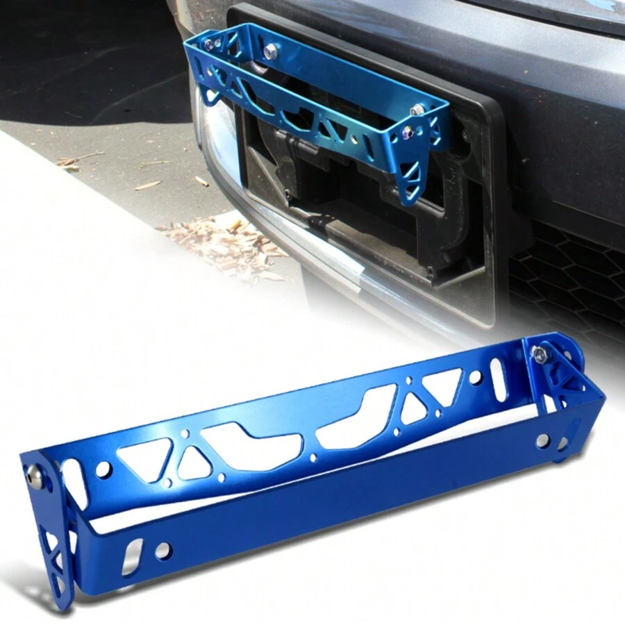 JDM Aluminum Bumper Adjustable Tilt License Plate Bracket Kit Universal ...