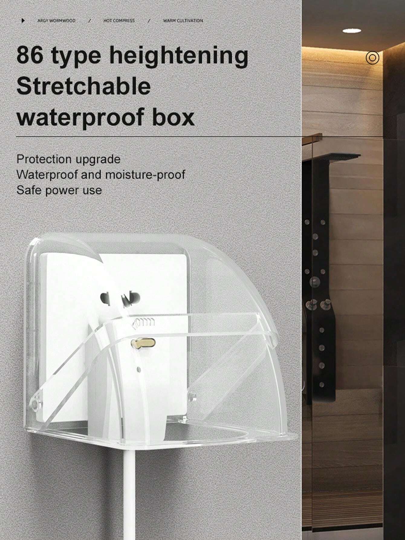 Transparent 86 Type Waterproof Switch Box Cover, Surface-Mounted Or ...