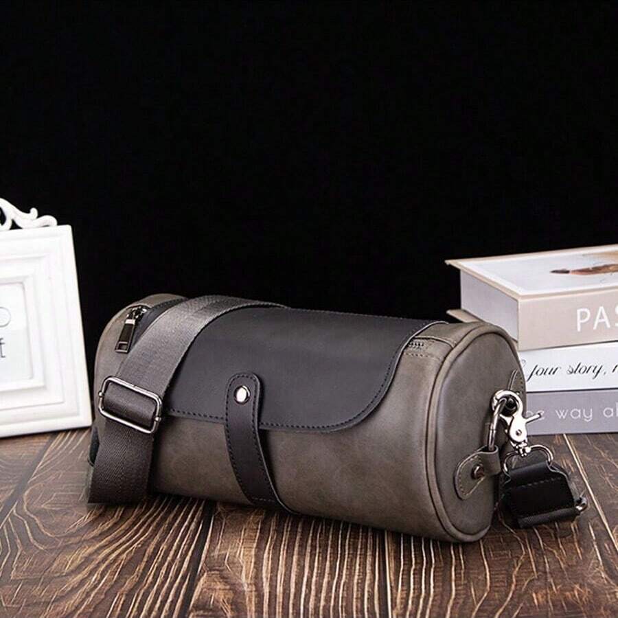 Cylinder Crossbody Bag Sling Bag Shoulder Bag Multifunctional ...