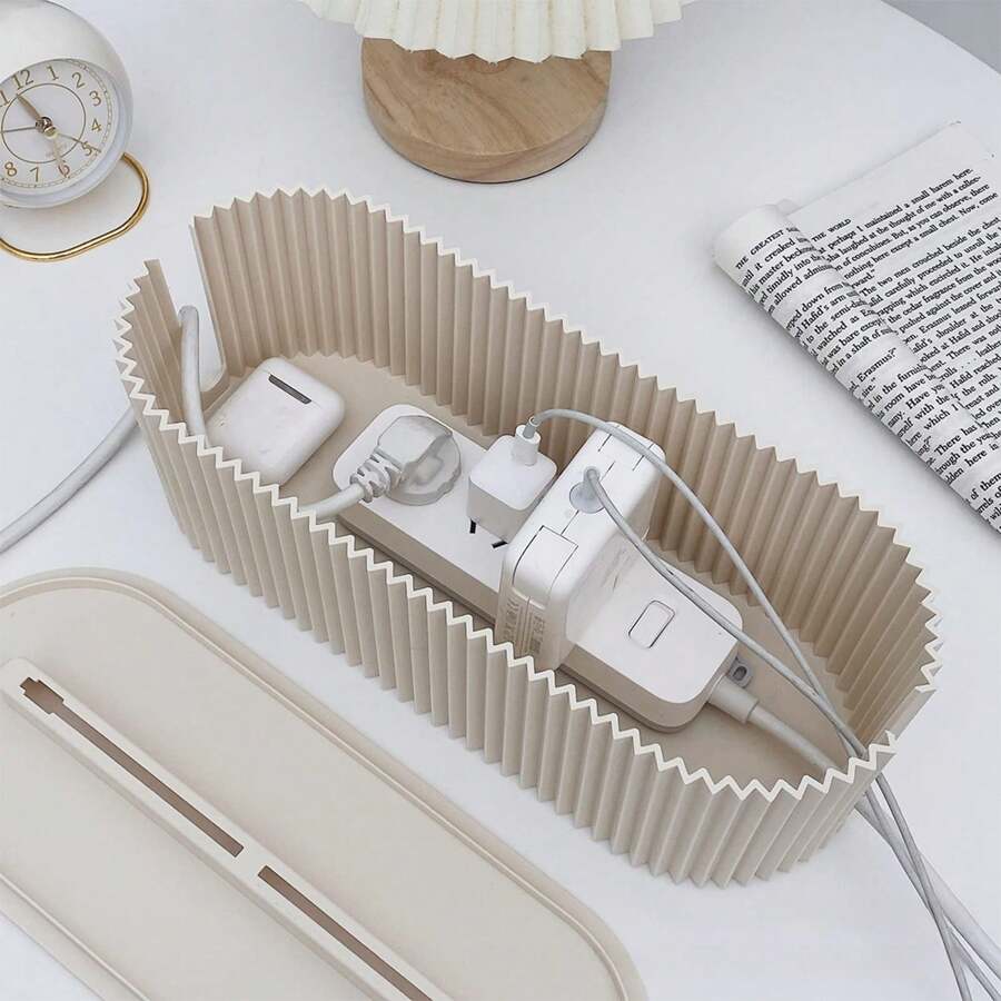 Cable Management Box - Large Cord Organizer Box To Hide Power Strip ...