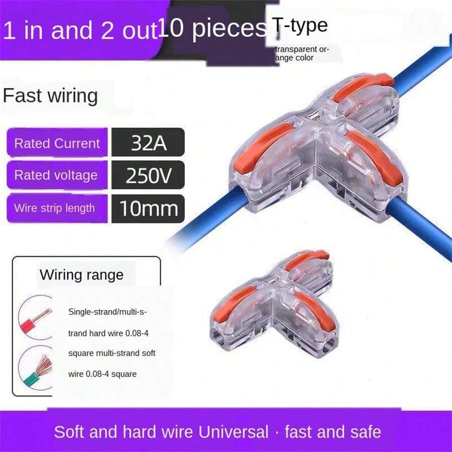 Universal T-Type No Pressure Wire Cutter Stripper Quick Wire Divider ...