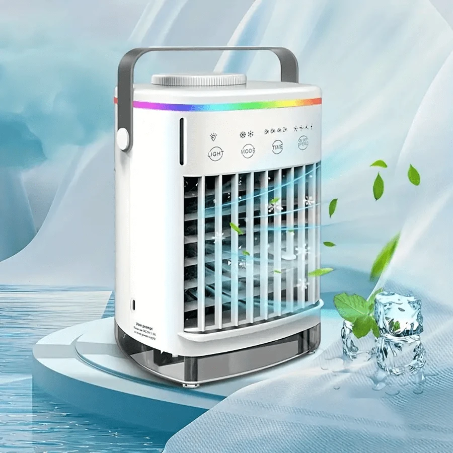 Use This Portable Air Conditioner Fan, Water Cooling Desktop Fan ...