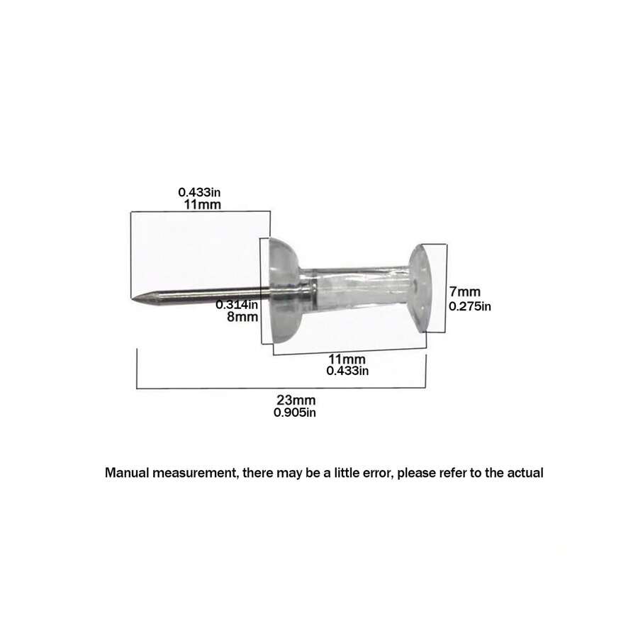 200pcs Transparent Thumbtack Art Student Painting Large Extension ...