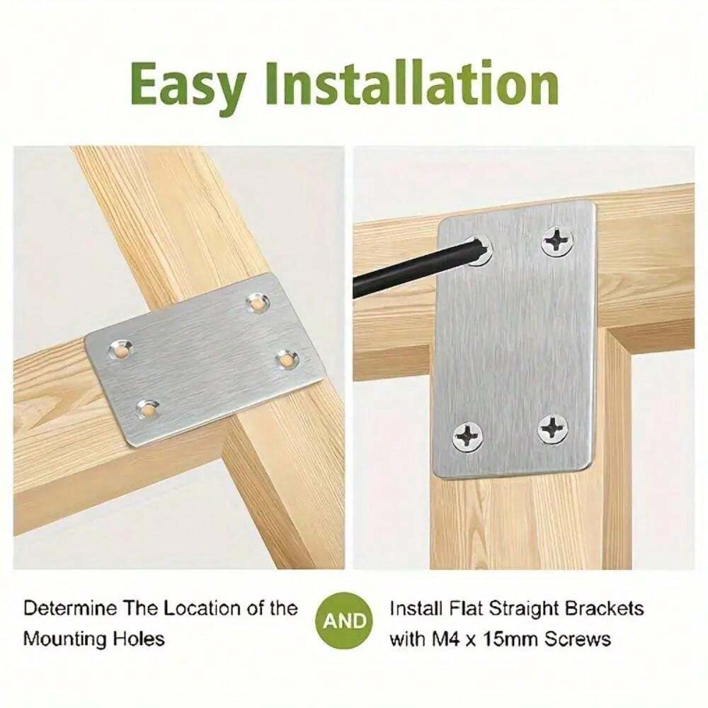 10pcs/20pcs Thickened Stainless Steel Corner Brackets. Metal Stainless ...