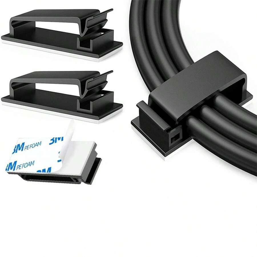 1pc Cable Organizer With Adhesive Pads For Fixing Wire, Power Cable And ...