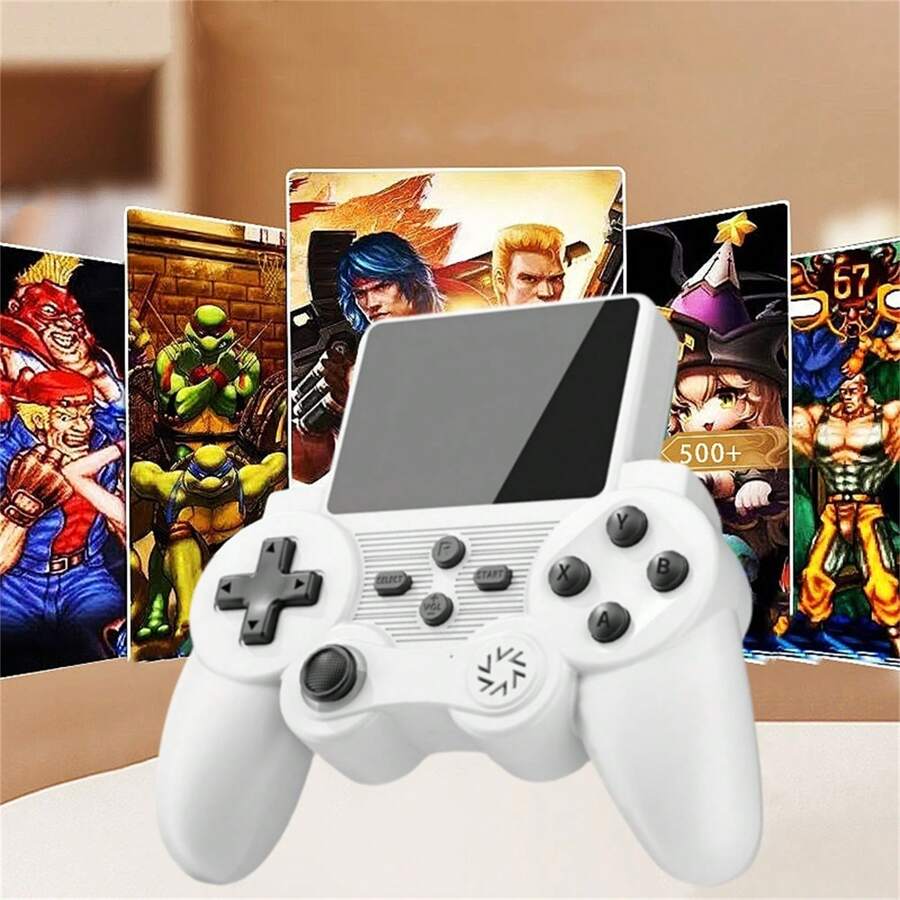 Handheld Built-In Game Console + Controller, 520 Classic Games, Large ...