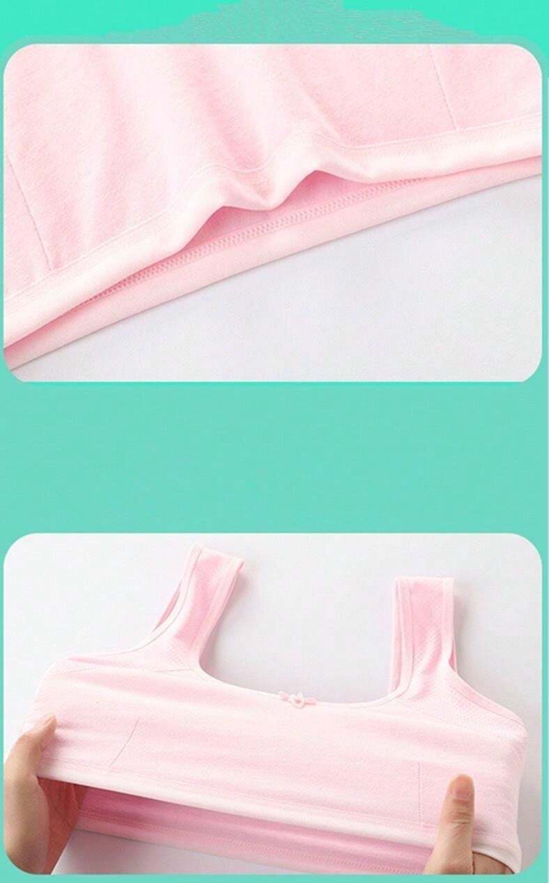 Cotton Underwear For Teen Girl, Developmental Period Pure Cotton Vest ...