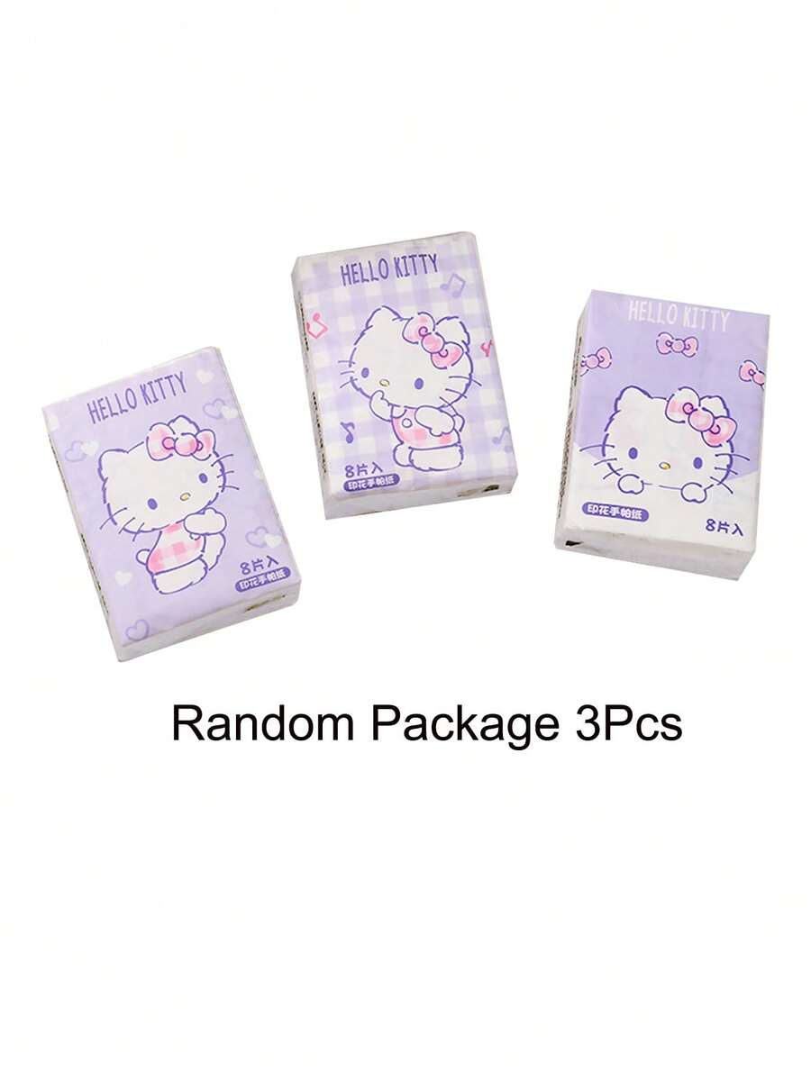 Genuine Sanrio Handkerchief Paper Hello Kitty Cartoon Character Mapkin ...