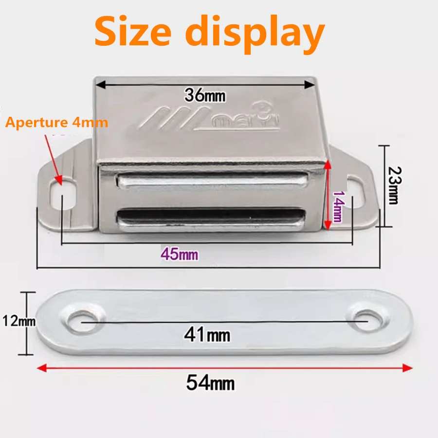 Stainless Steel Cabinet Magnet, Powerful Magnetic Cabinet Door Catch ...