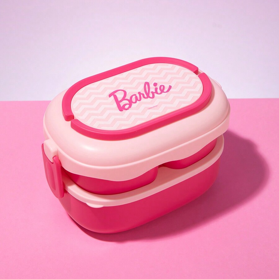 Miniso Barbie Collection Double Layered Bento Box, Lunch Box (1600mL ...
