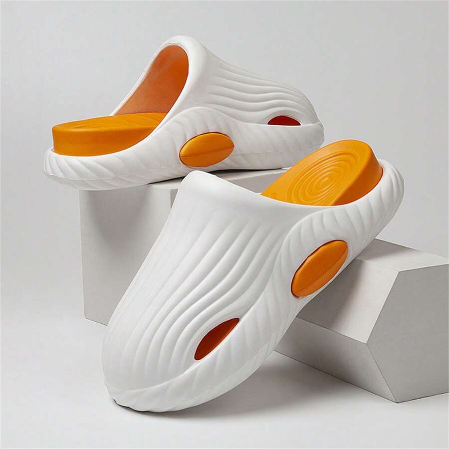 Summer New Men's EVA Closed Toe Indoor-Outdoor Two-In-One Slippers ...