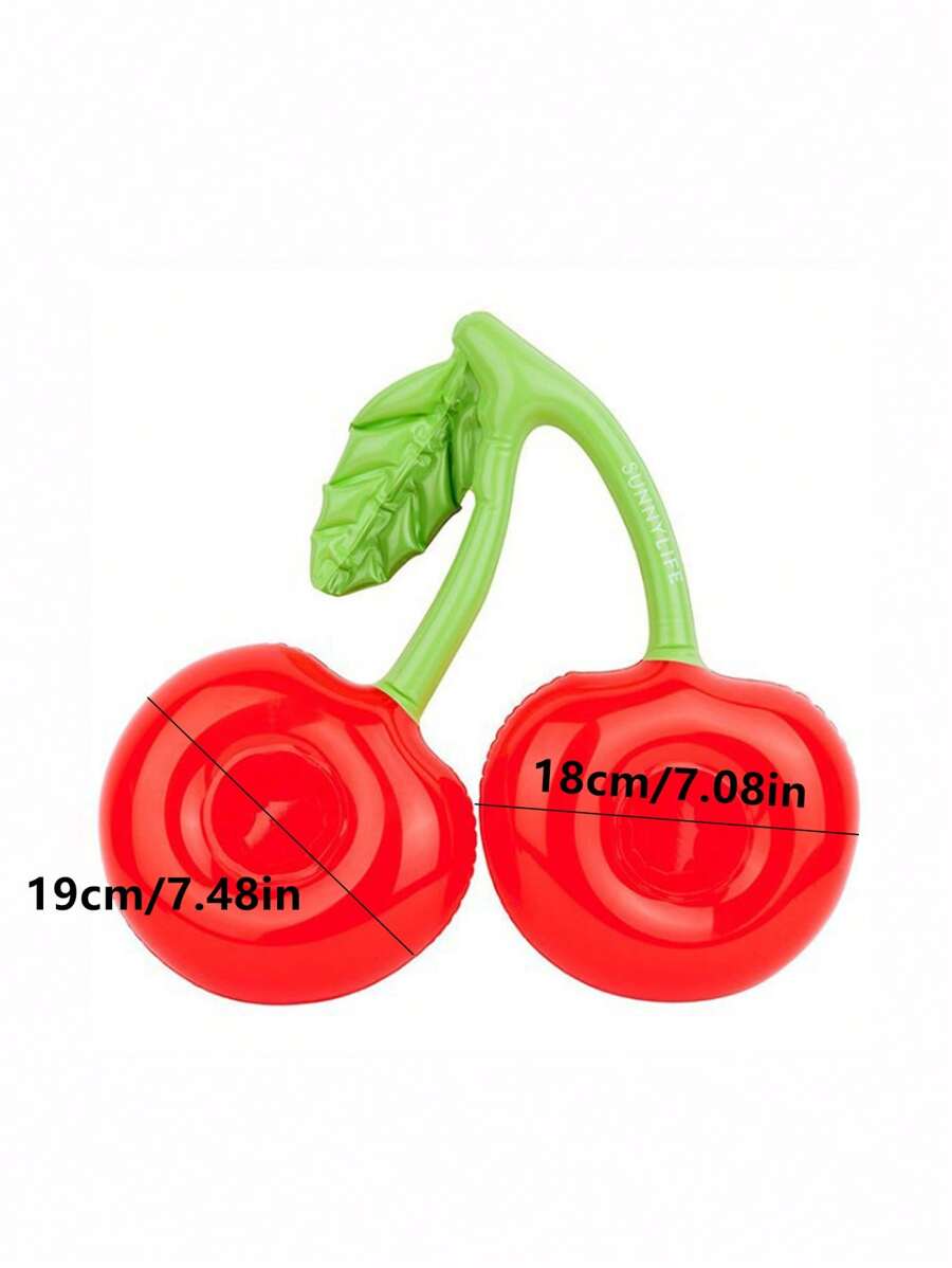 1pc Inflatable Single/Double Cherry Cup Holder, Floating Cup Coaster ...