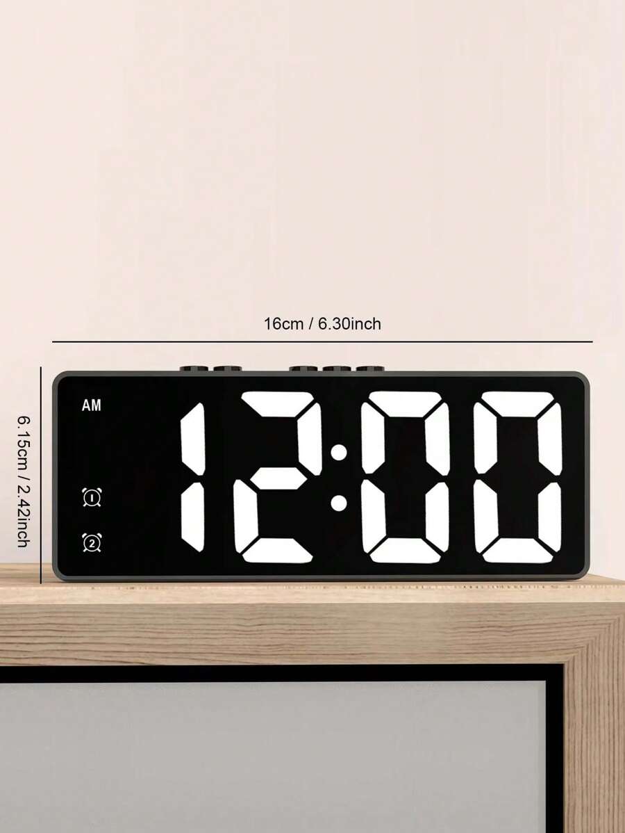 Smart LED Digital Clock, Desktop Alarm Clock For Students Dorm Room ...