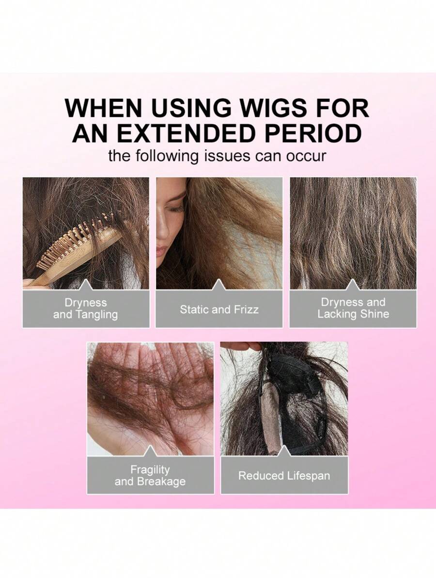 PURC Leave-In Spray Human Wig Care Keratin Hair Treatment Coconut Oil ...