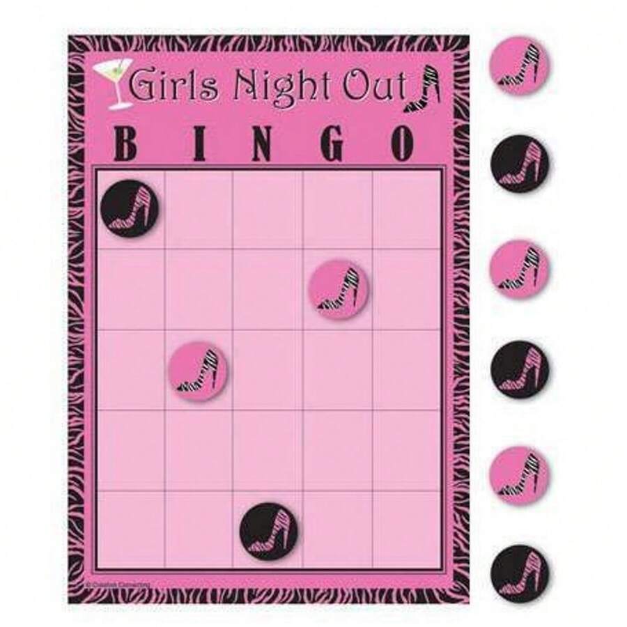 Creative Party Hen Night Bingo (Pink/Black) | SHEIN UK