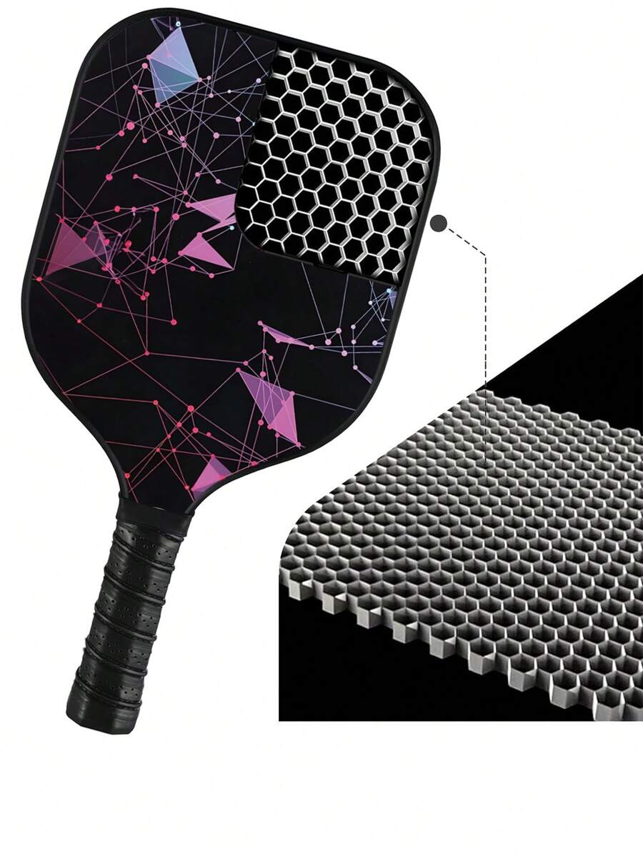 Pickleball Paddles, Raw Carbon Fiber Pickleball Paddle With 13mm Shark ...