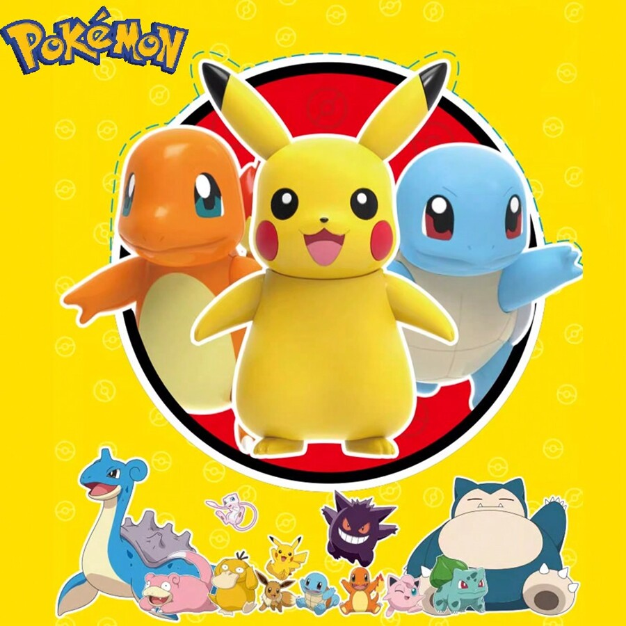 LDCX Pokemon Action Figure Building Toys Set, Kanto Region Team ...