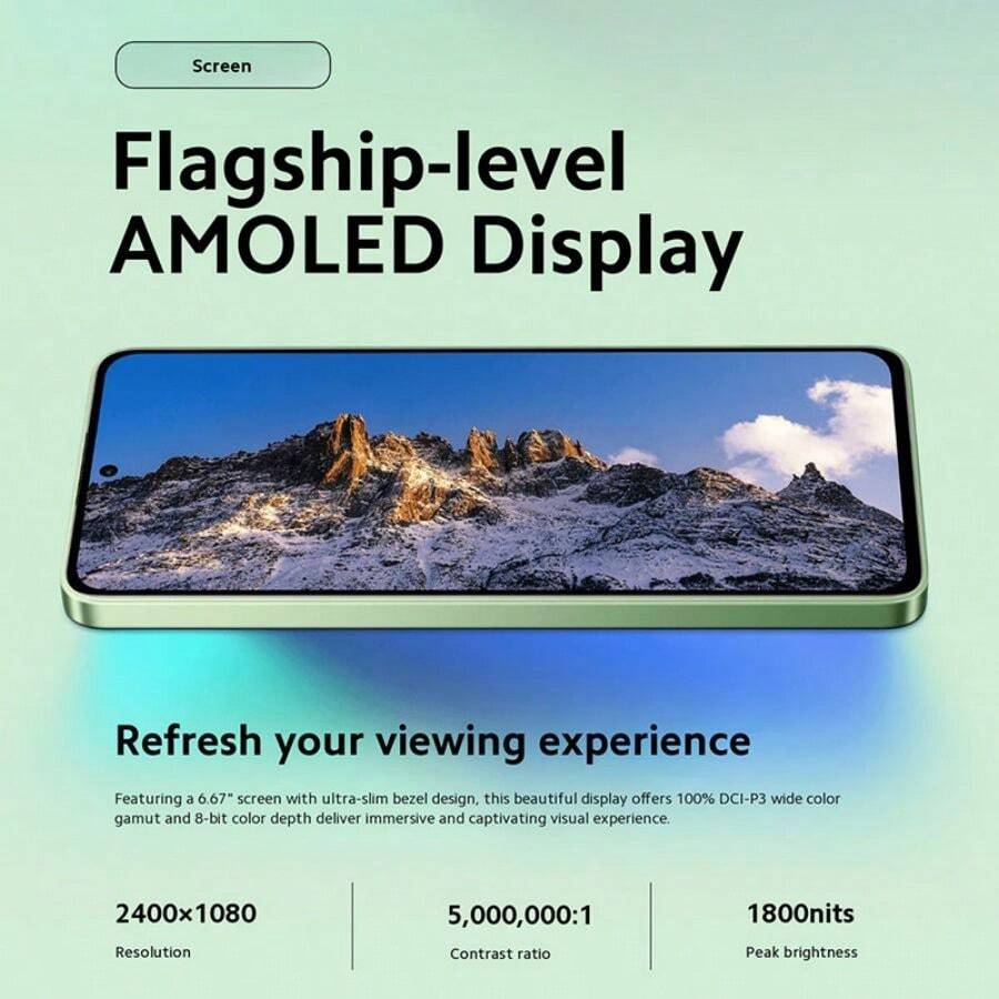 XIAOMI Smartphone Mi Redmi Note 13 4G version mondiale. Caméra triple ...