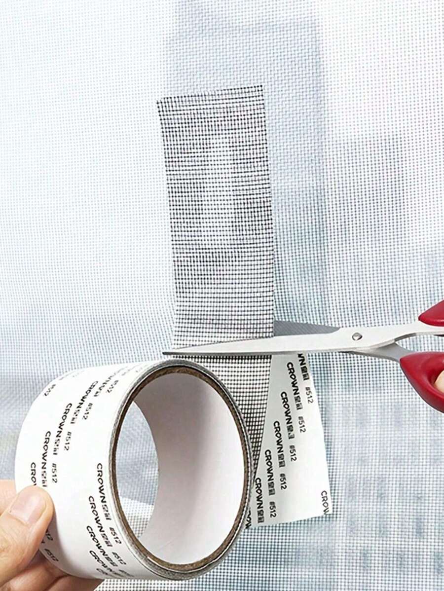 Mesh Window Screen Repair Patch, Cut-To-Size, Self-Adhesive, For Fixing ...