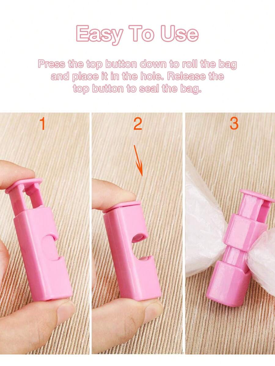 4 Pcs Bread Bag Clips Value Set Grade Food Bag Squeeze Clips Food Fruit ...